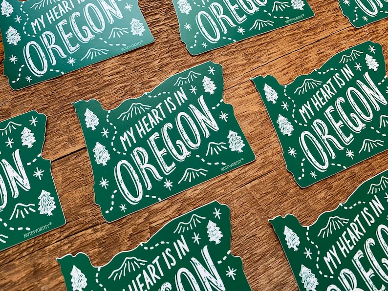 Oregon Sticker Oregon State Sticker Bumper Sticker Single - Etsy