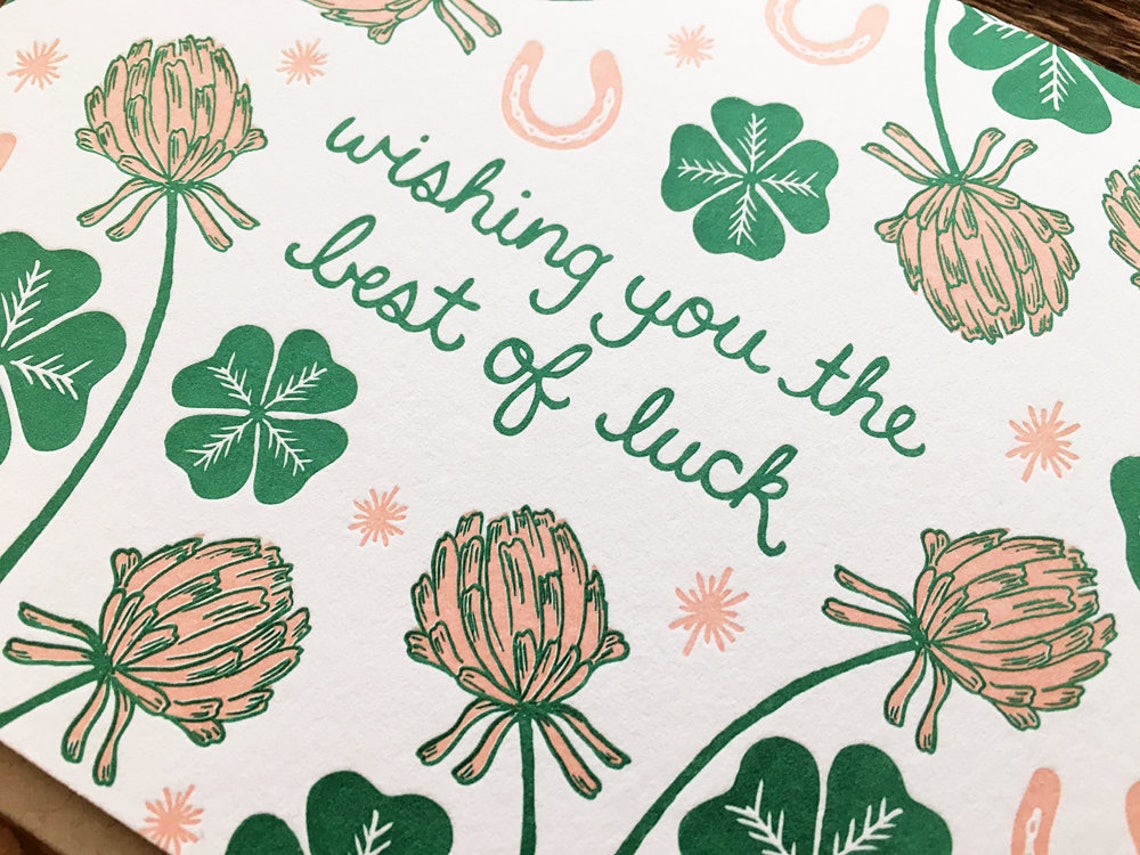 Good Luck Card, Wishing You the Best of Luck, Lucky Horseshoes, Lucky ...
