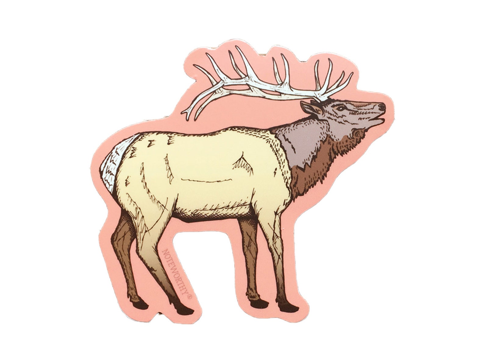 Elk Sticker Wildlife Sticker Outdoor Sticker Single Die Cut - Etsy