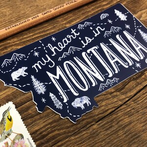 Montana Sticker, Montana State Sticker, Single Die Cut Vinyl Sticker - Etsy