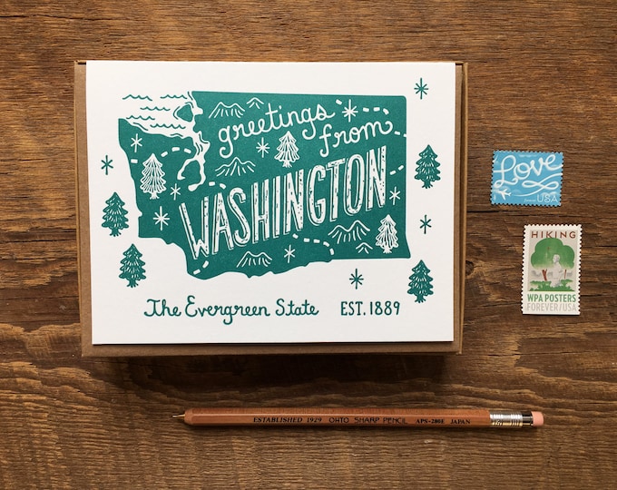 Washington Greeting Card Greetings From Washington Boxed Set - Etsy