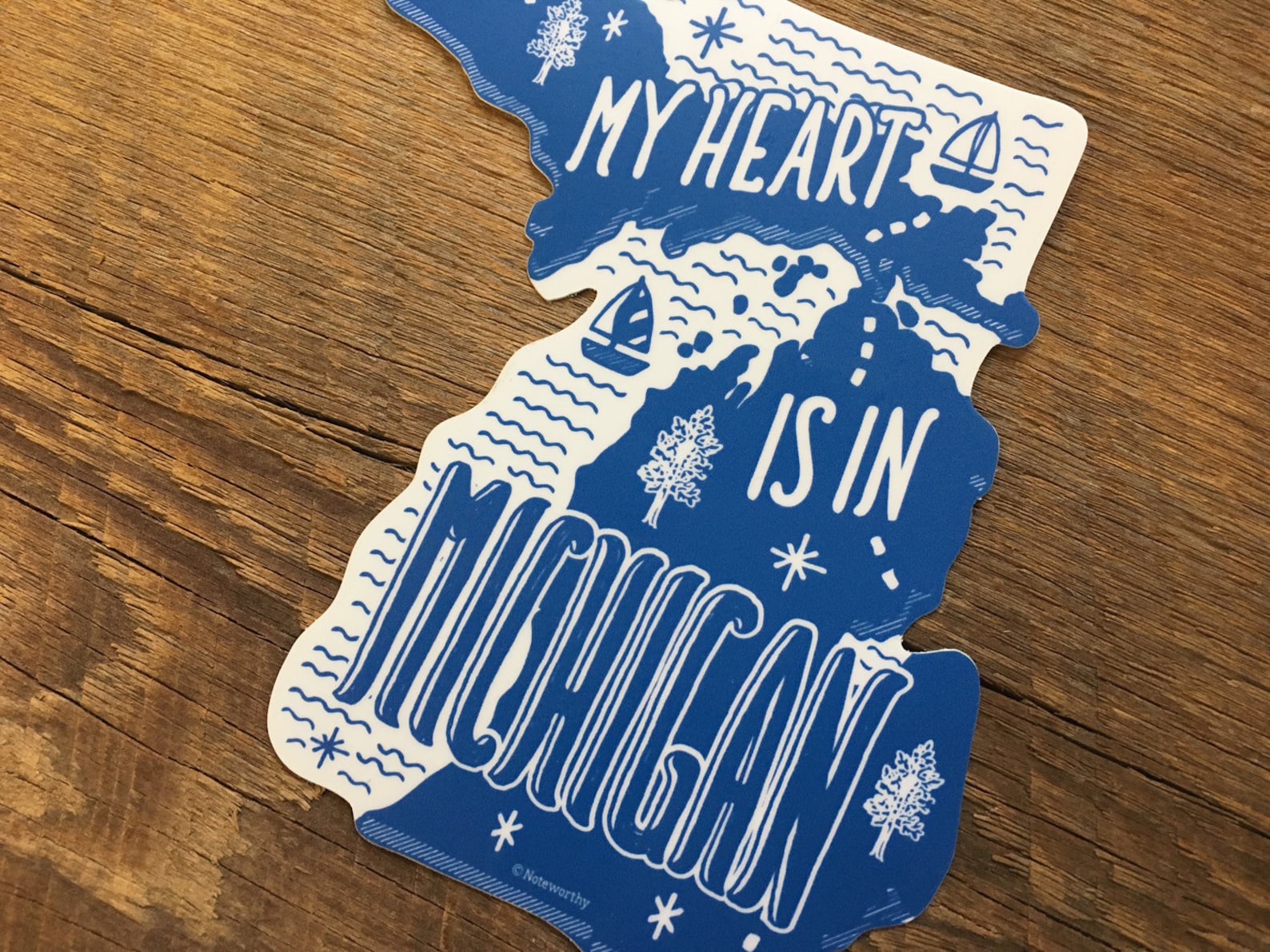 Michigan Sticker Michigan State Sticker Bumper Sticker - Etsy