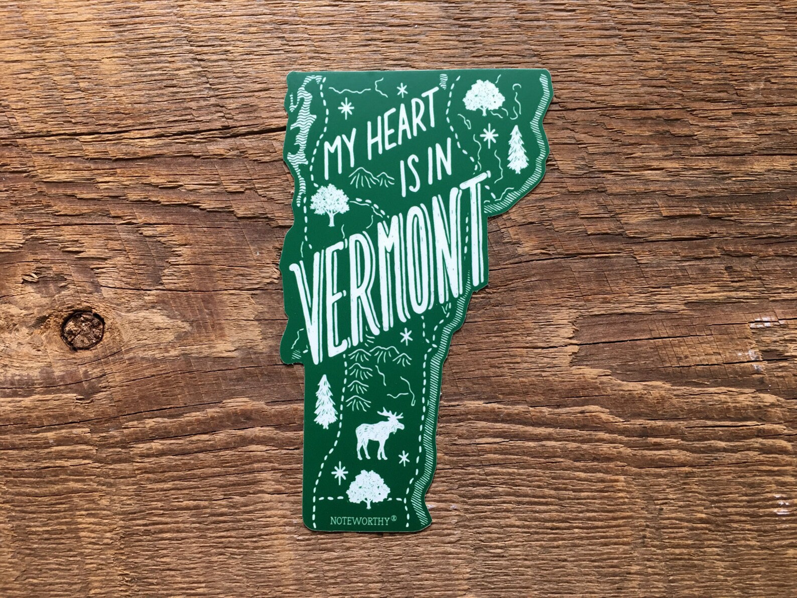 Vermont Sticker Vermont State Sticker Bumper Sticker Single - Etsy