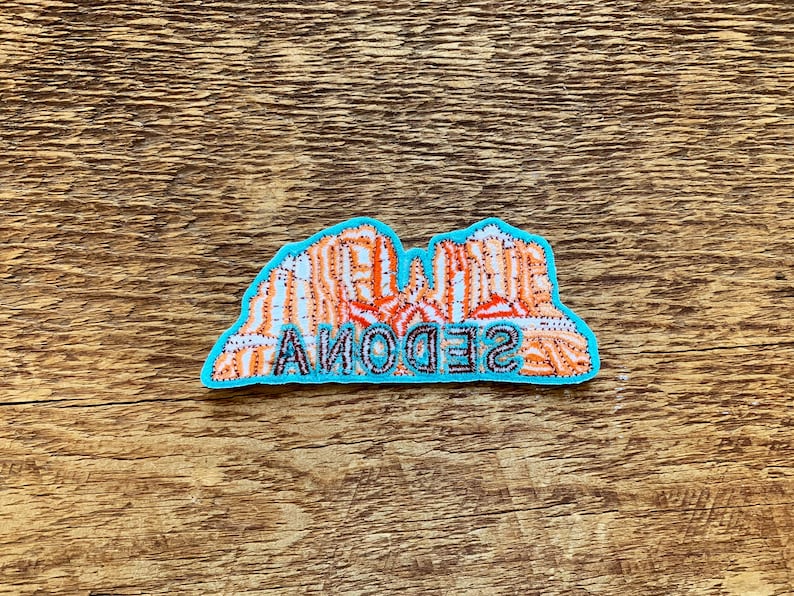 Sedona Arizona Patch Cathedral Rock Patch Single Embroidered - Etsy
