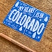 Colorado Sticker Colorado State Map Sticker Bumper Sticker - Etsy