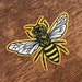 Honey Bee Patch, Single Embroidered Patch With Iron-on Back - Etsy