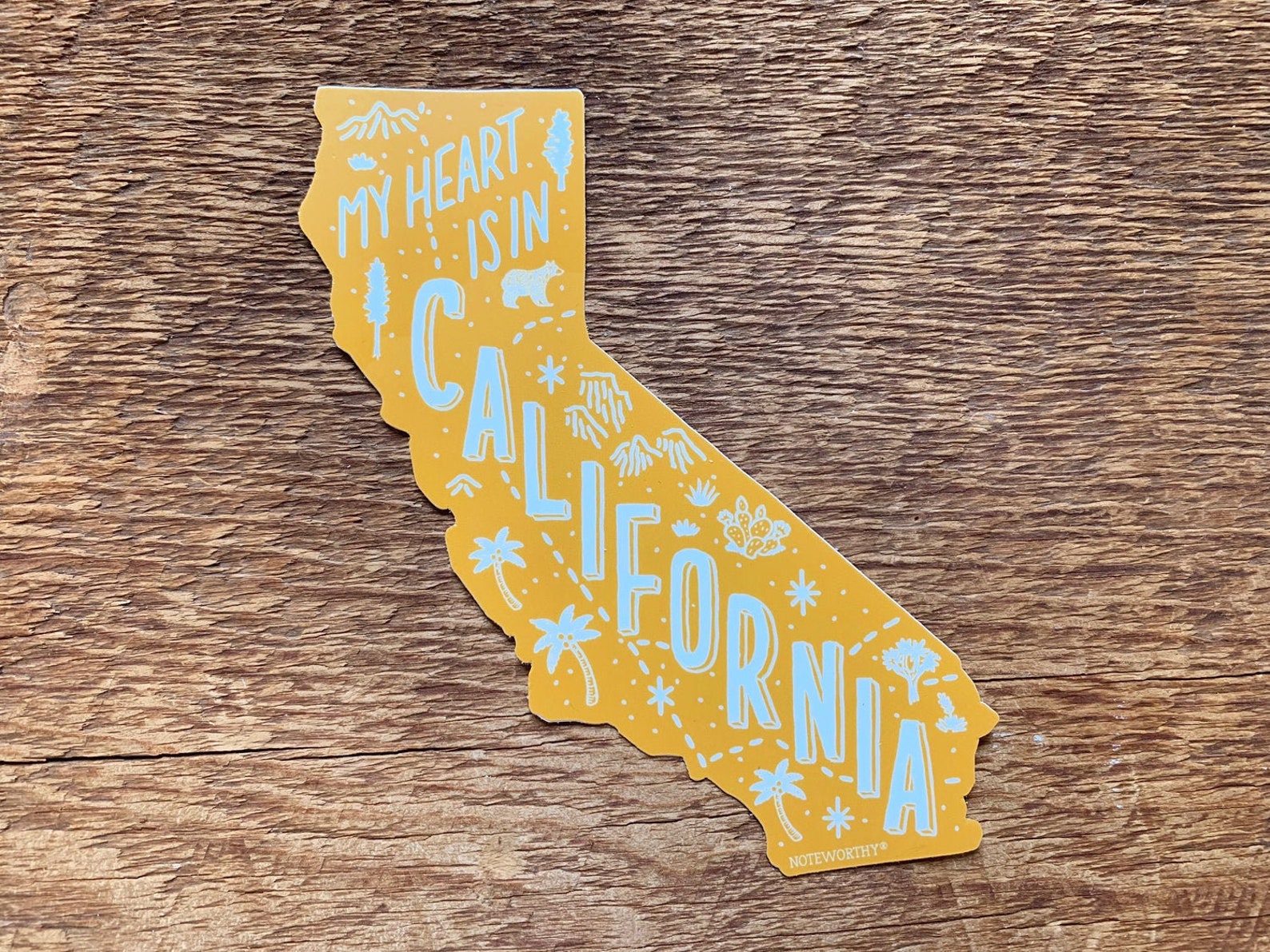 California Sticker California State Sticker Bumper Sticker | Etsy