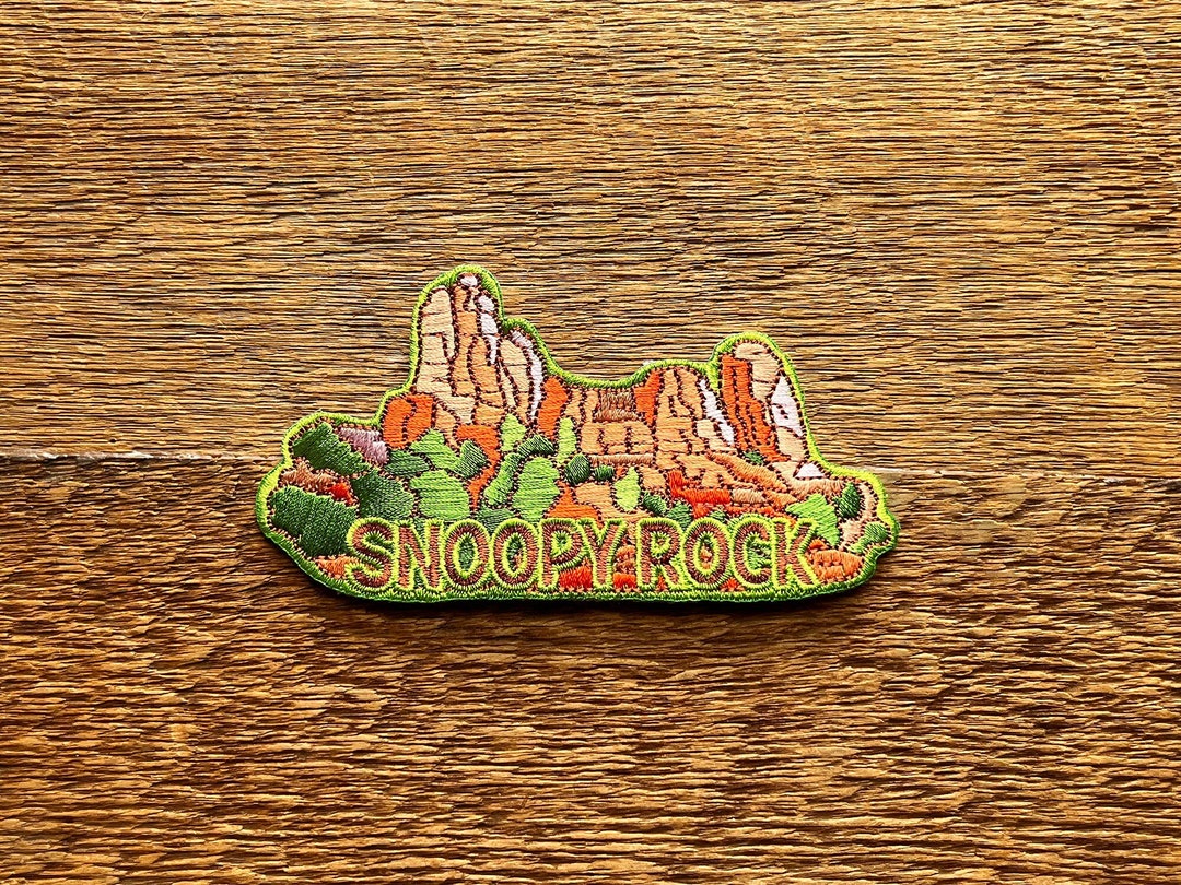 Snoopy Rock Patch, Sedona Arizona Snoopy Rock, Single Embroidered Patch ...
