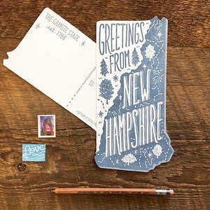 New Hampshire Postcard, Greetings From New Hampshire, the Granite State ...