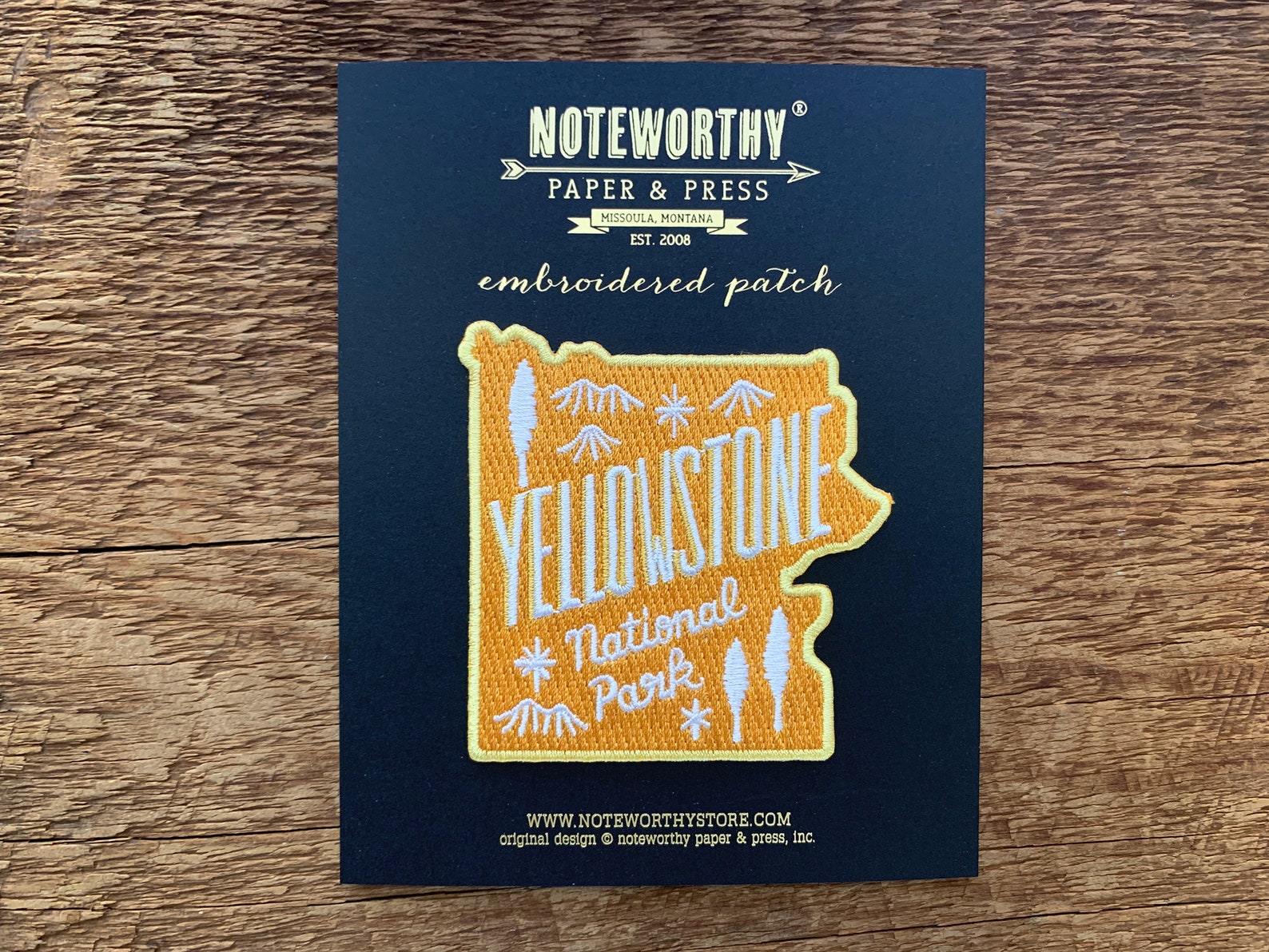 Yellowstone Patch, Yellowstone National Park Patch, Single Embroidered ...