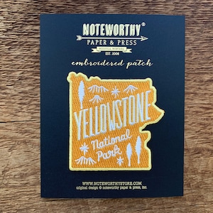 Yellowstone Patch, Yellowstone National Park Patch, Single Embroidered ...