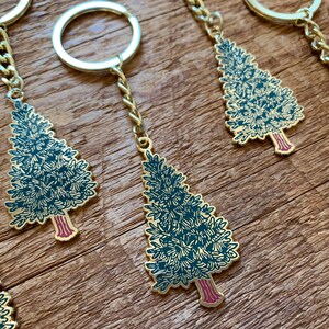 Pine Tree Enamel Keychain Pine Keychain Single Hard Enamel | Etsy