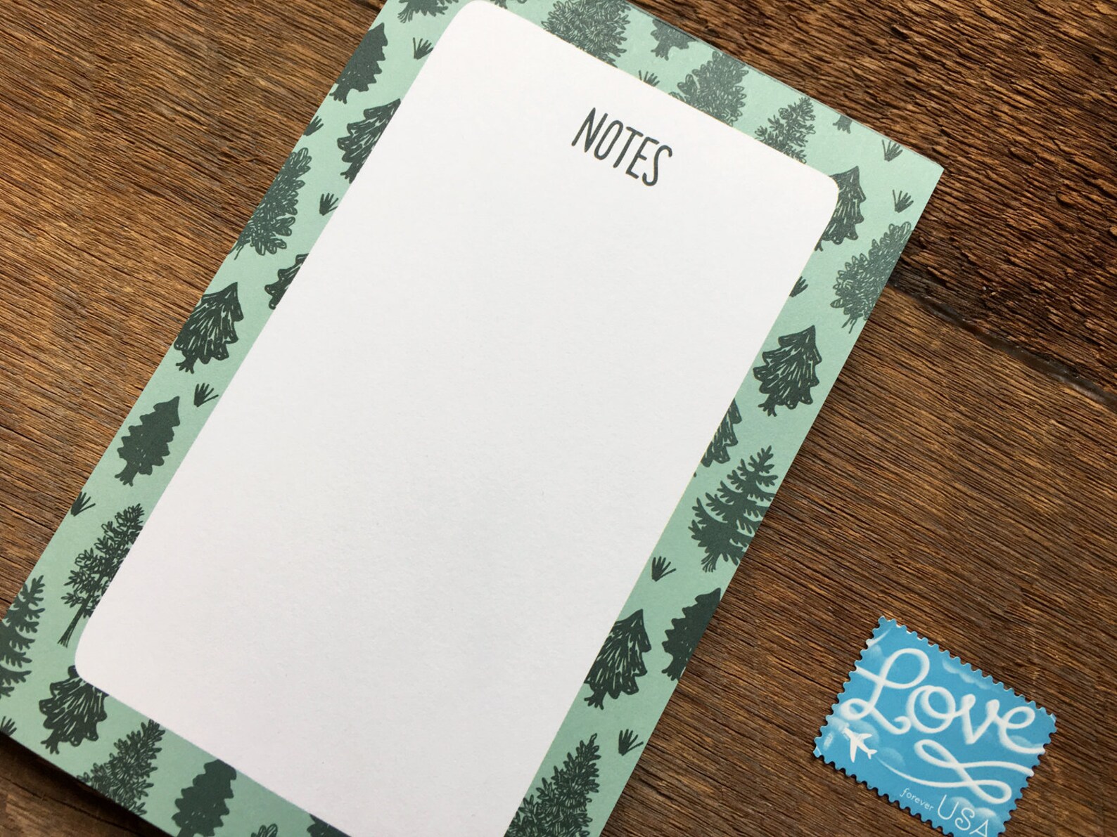 Tree Pocket Notepad Pine Tree Notes Office Supplies 3.5 X - Etsy
