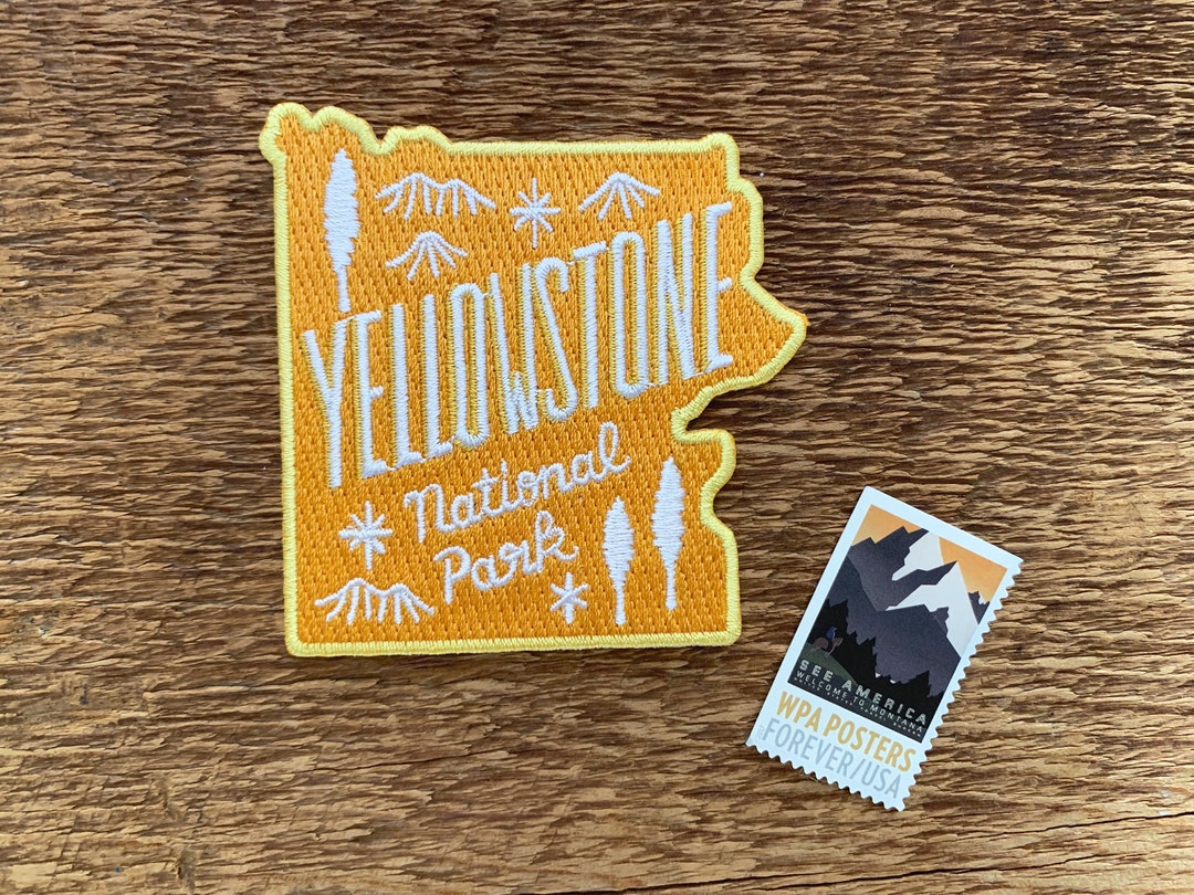 Yellowstone Patch, Yellowstone National Park Patch, Single Embroidered ...