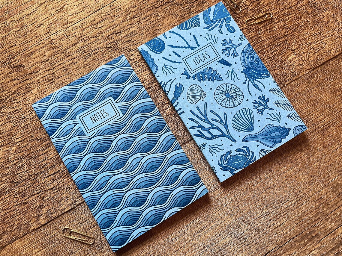 Ocean & Coastal, Beach Pocket Notebook Sets, Set of 2 Pocket Notebooks ...