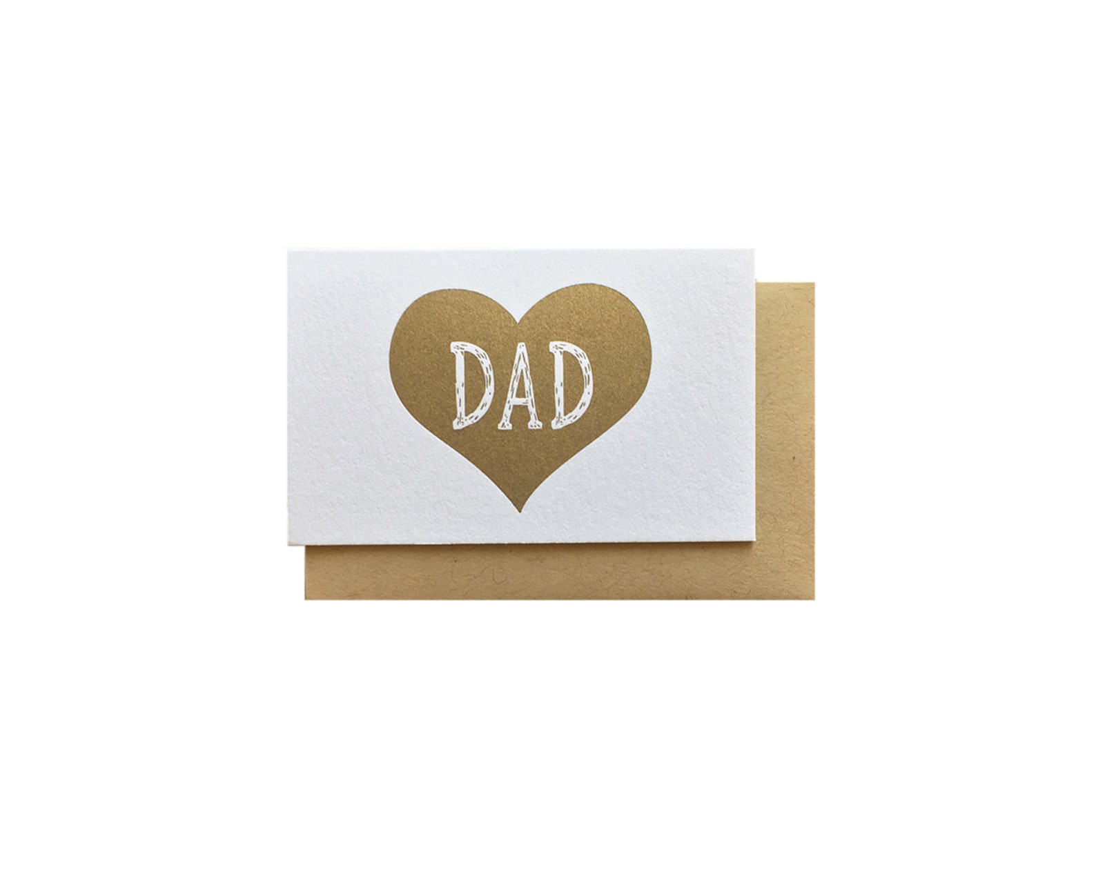Dad Heart Father's Day Card Enclosure Card Gift Card | Etsy