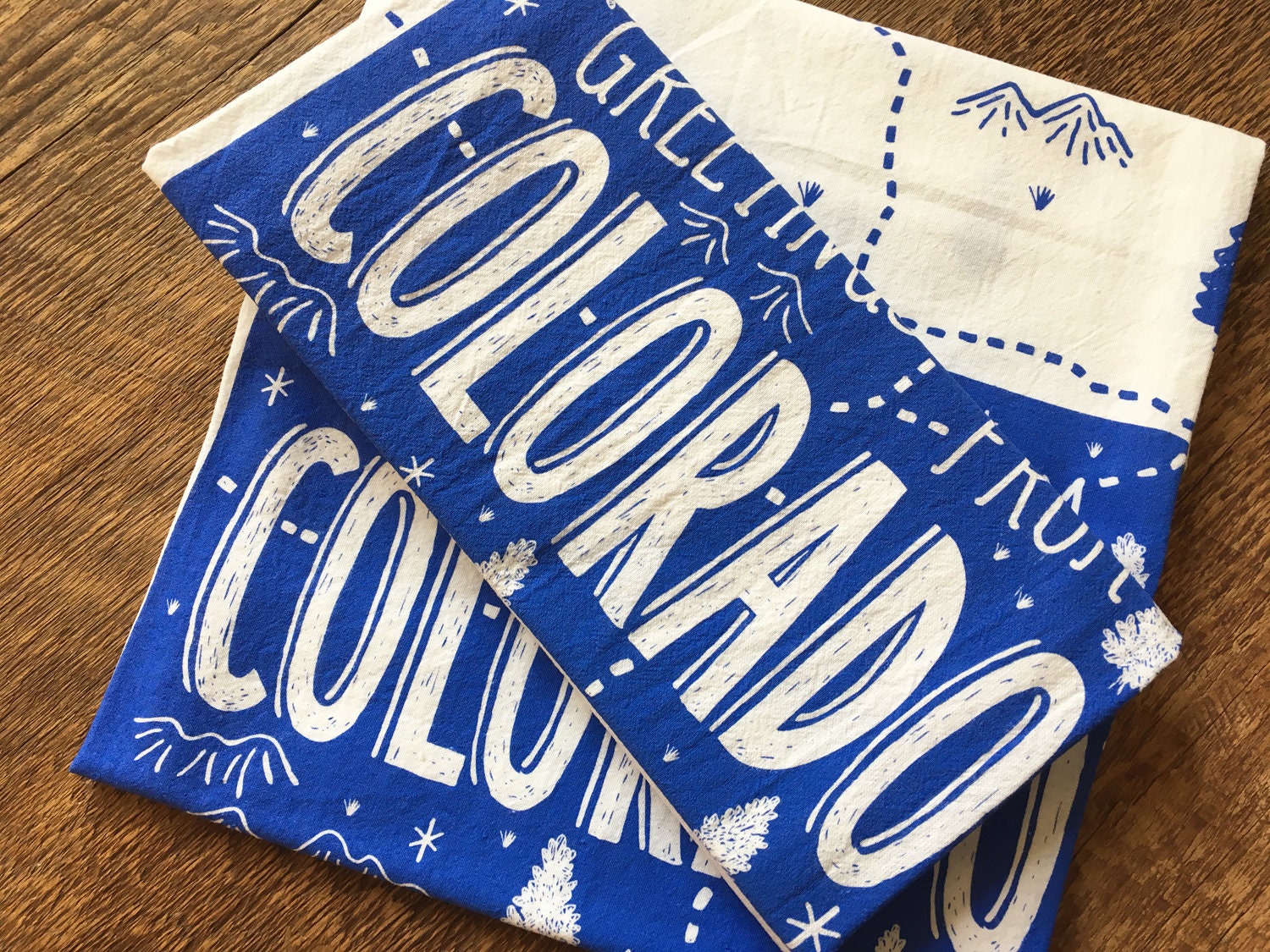 Colorado Tea Towel Colorado State Tea Towel Single Screen - Etsy