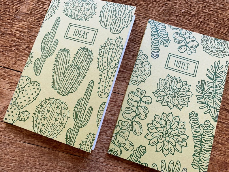 Cacti & Succulents, Pocket Notebook Sets, Set of 2 Pocket Notebooks, 48 ...