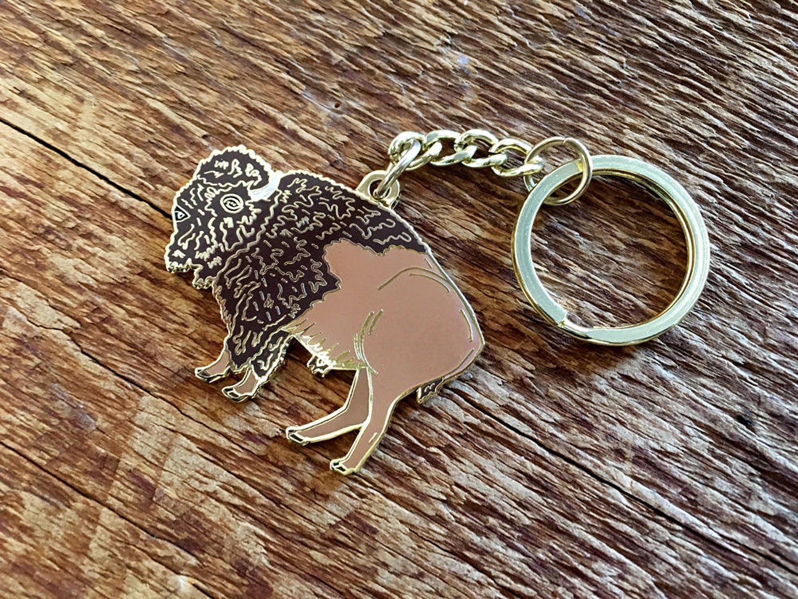 Bison Enamel Keychain Buffalo Keychain Explore Keychain - Etsy