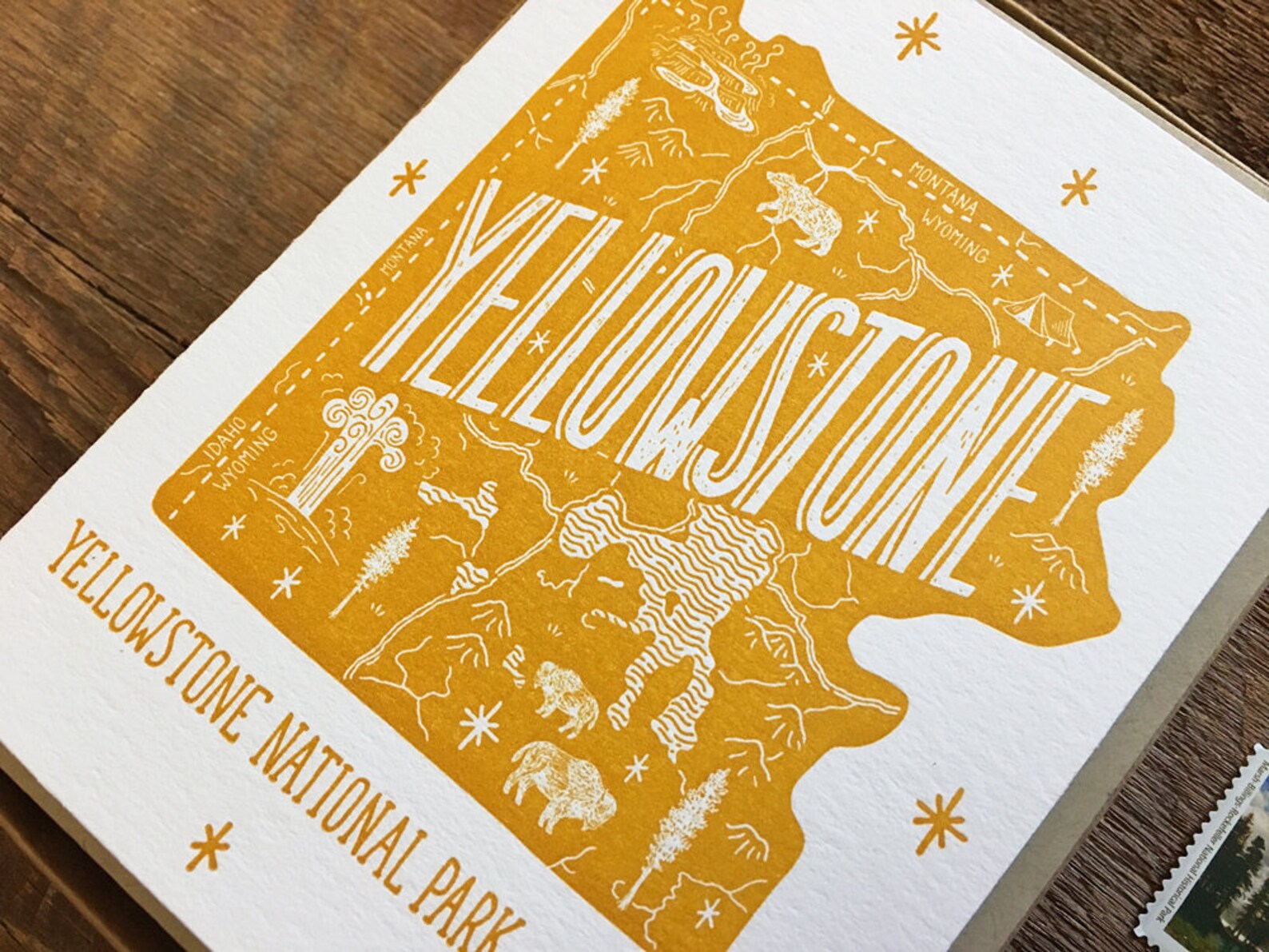 Yellowstone National Park Greeting Card Boxed Set of 6 A2 - Etsy