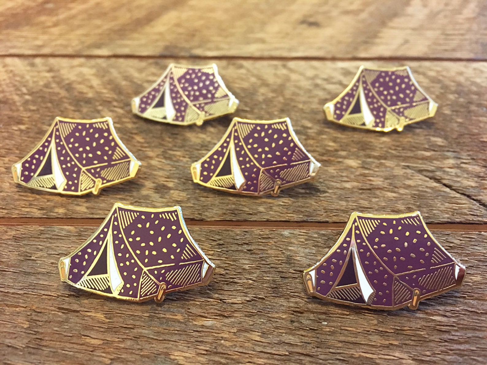 Tent Enamel Pin Camping Pin Single Hard Enamel Pin With - Etsy