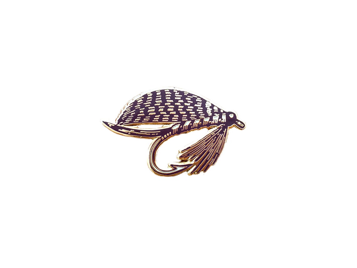 Fly Fishing Enamel Pin Fishing Fly Enamel Pin Single Hard - Etsy