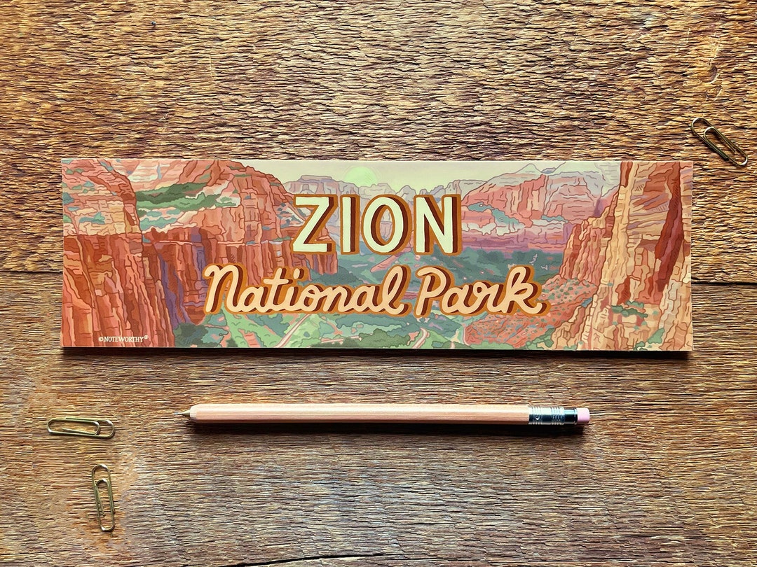 Zion National Park Bumper Sticker, Zion Sticker, Bumper Sticker, Single ...