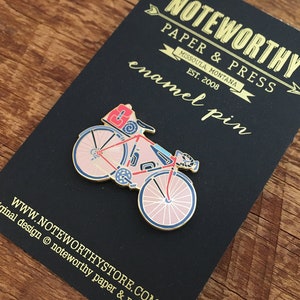Bicycle Enamel Pin, Outdoors Enamel Pin, Single Hard Enamel Pin With ...