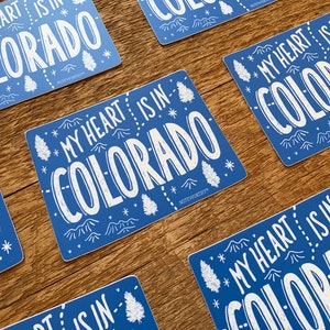 Colorado Sticker, Colorado State Map Sticker, Single Die Cut Vinyl ...