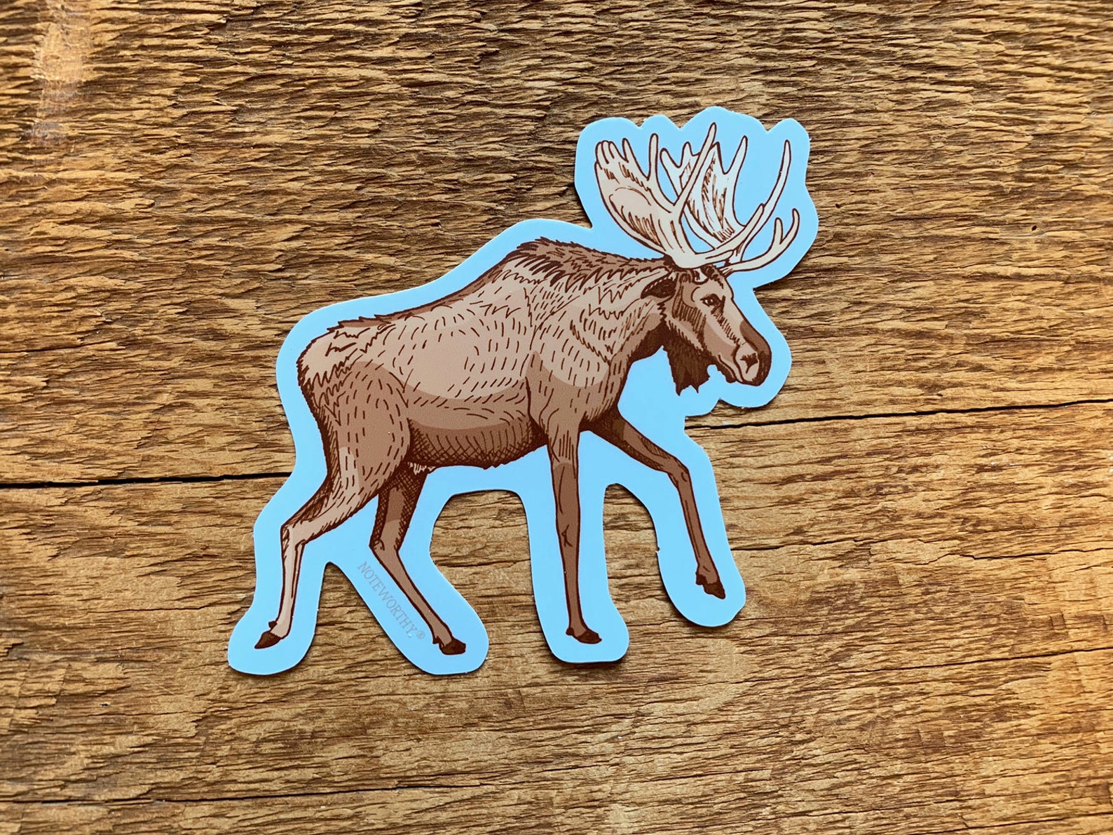Moose Sticker, Single Die Cut Vinyl Sticker - Etsy