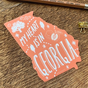 Georgia Sticker Georgia State Sticker Bumper Sticker Single - Etsy