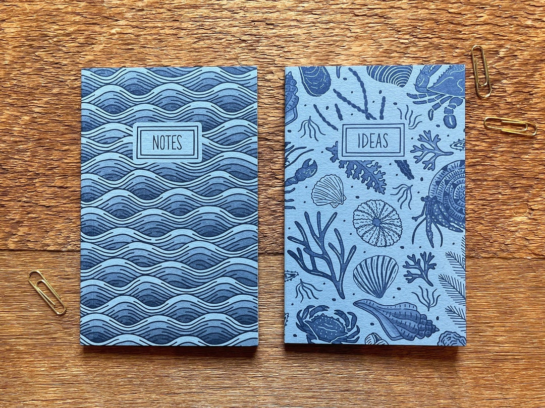 Ocean & Coastal Beach Pocket Notebook Sets Set of 2 Pocket - Etsy