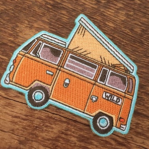 Camper Van Patch, Explore Patch, Single Embroidered Patch With Iron-on Patch - Etsy