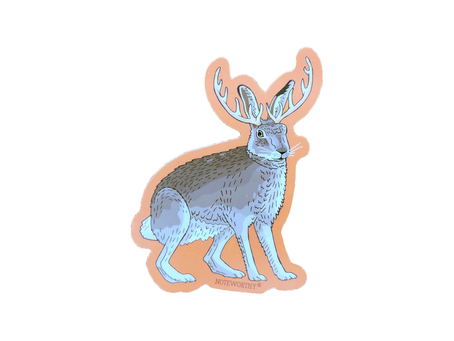 Jackalope Sticker Outdoors Sticker Single Die Cut Vinyl - Etsy
