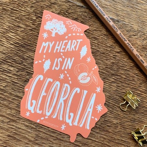 Georgia Sticker Georgia State Sticker Bumper Sticker Single - Etsy