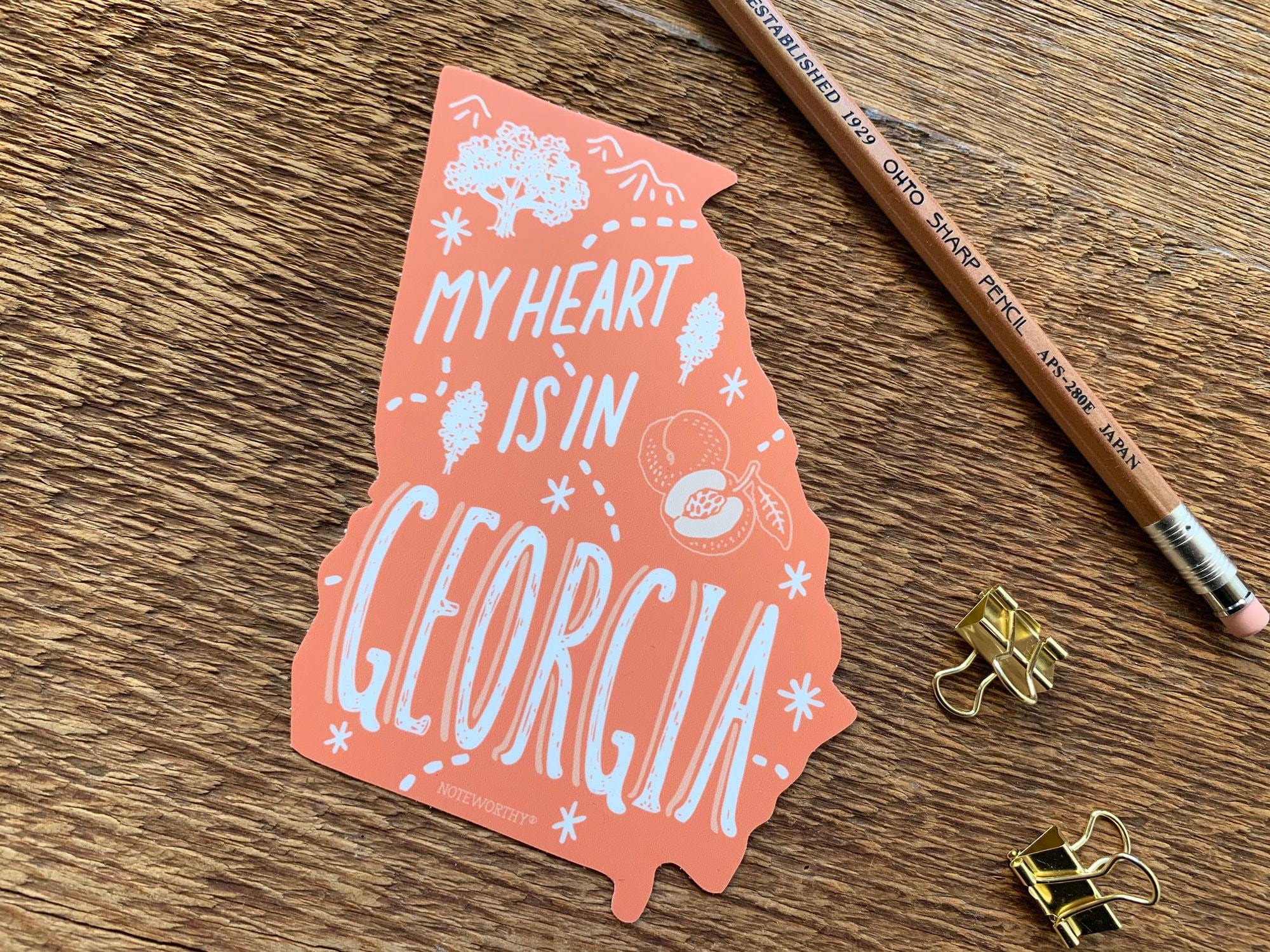 Georgia Sticker Georgia State Sticker Bumper Sticker Single | Etsy