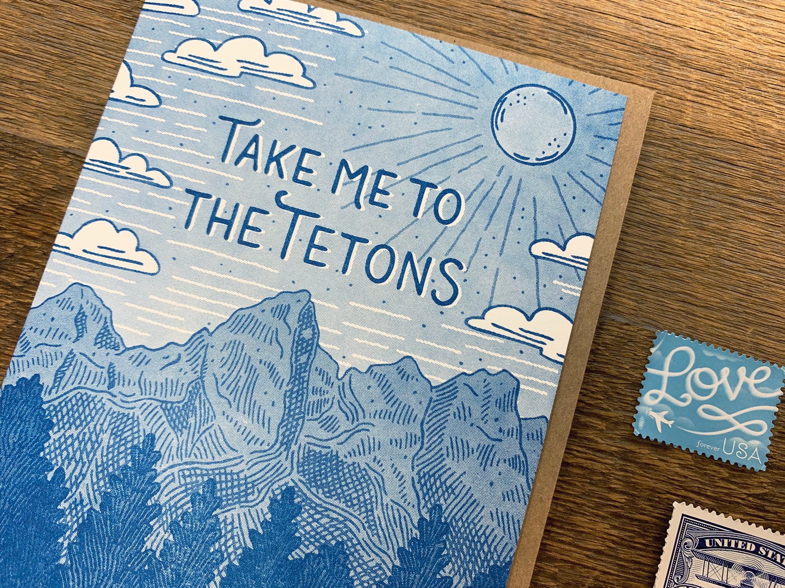 Take Me to the Tetons Greeting Card Grand Teton Card - Etsy