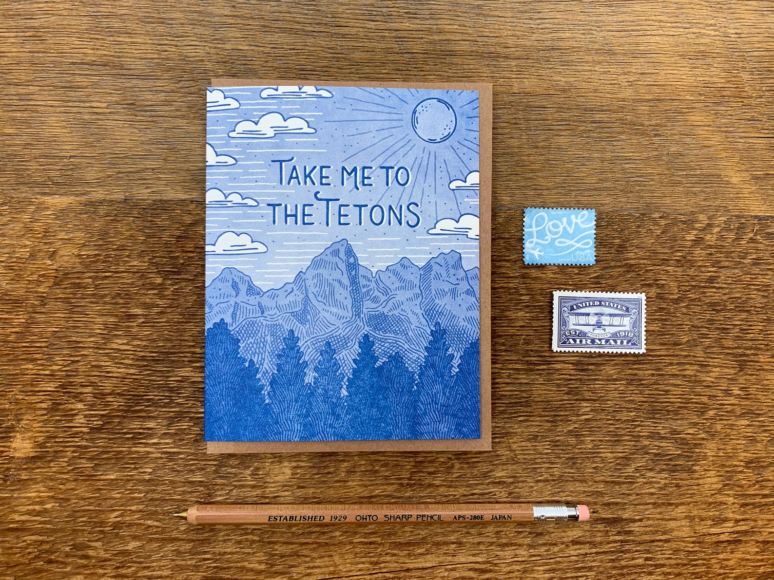 Take Me to the Tetons Greeting Card Grand Teton Card - Etsy