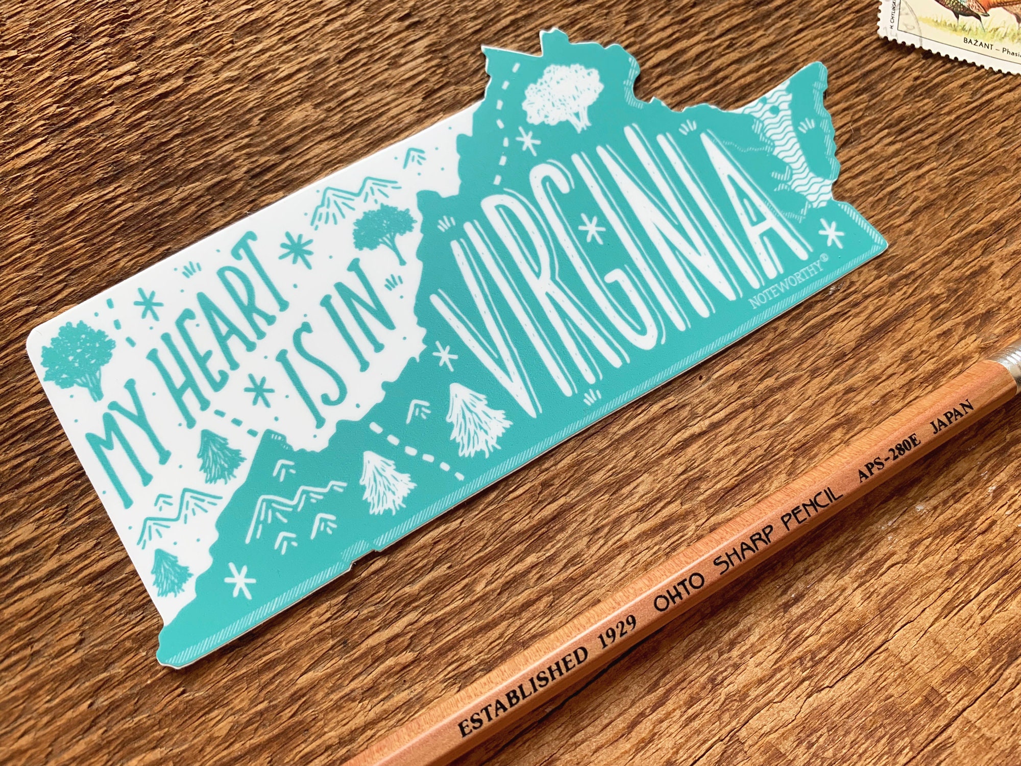 Virginia Sticker Virginia State Sticker Bumper Sticker | Etsy