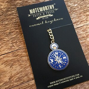 Compass Enamel Keychain, Explore Keychain, Single Hard Enamel Keychain ...