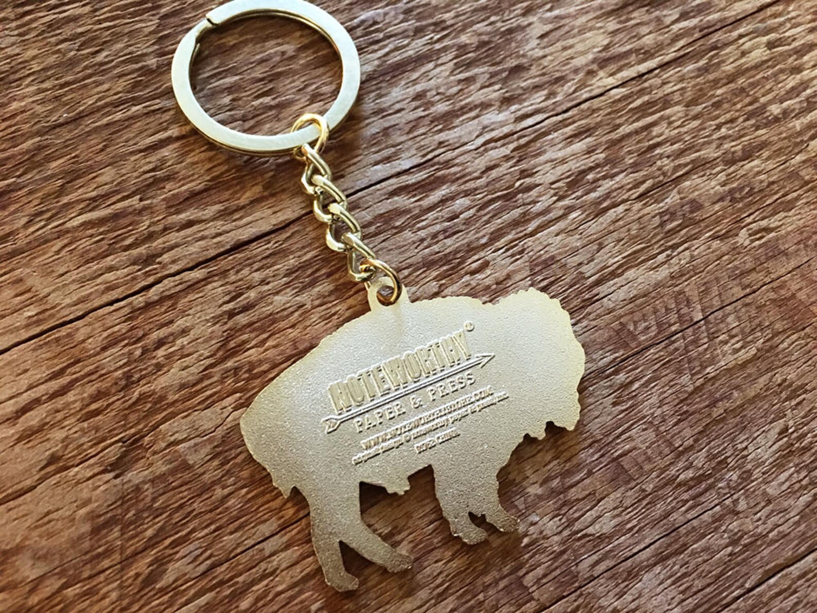 Bison Enamel Keychain Buffalo Keychain Explore Keychain - Etsy