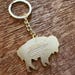 Bison Enamel Keychain, Buffalo Keychain, Explore Keychain, Single Hard ...