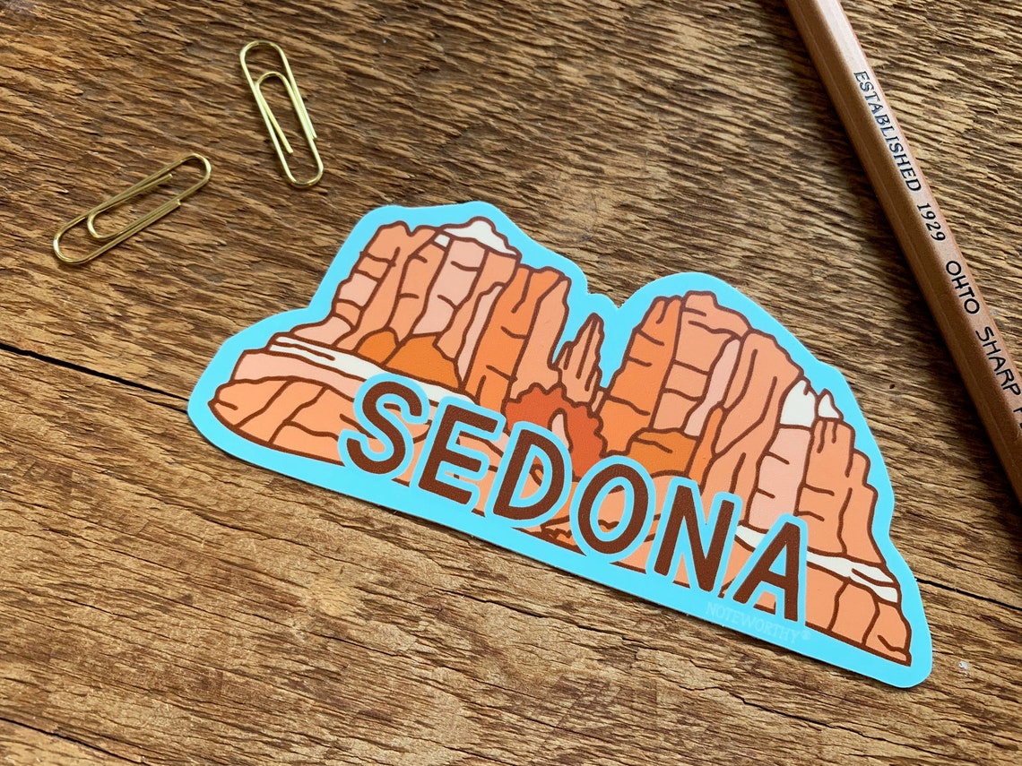 Sedona Sticker, Cathedral Rock Sticker, Single Die Cut Vinyl Sticker - Etsy