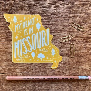 Missouri Sticker, Missouri State Map Sticker, Single Die Cut Vinyl ...