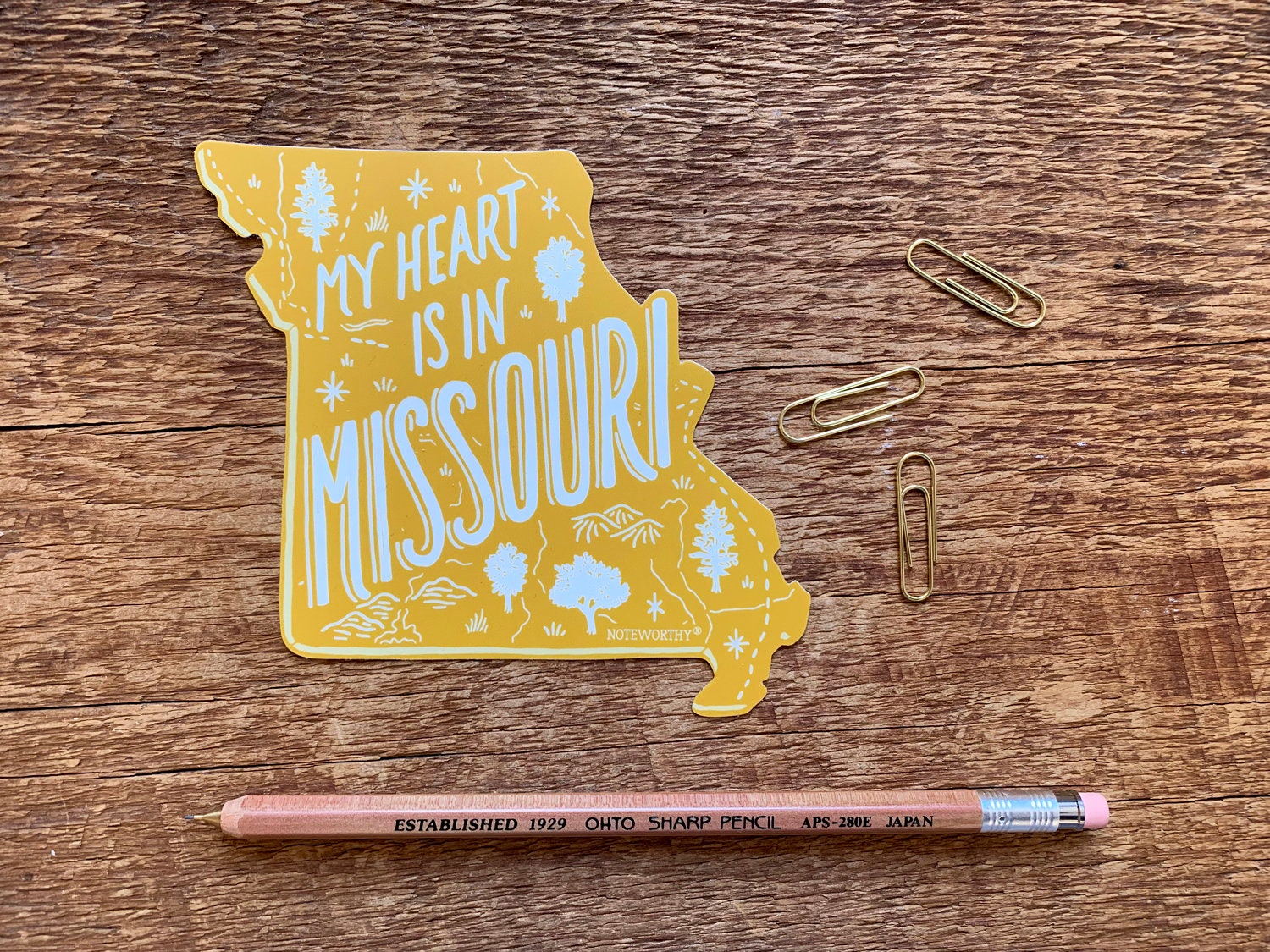 Missouri Sticker Missouri State Map Sticker Bumper Sticker | Etsy