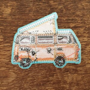 Camper Van Patch, Explore Patch, Single Embroidered Patch With Iron-on Patch - Etsy