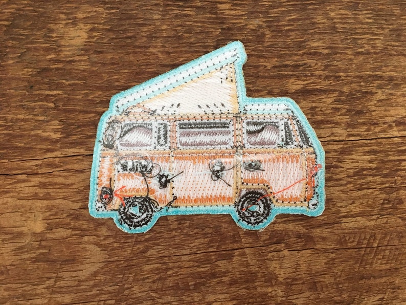 Camper Van Patch Explore Patch Single Embroidered Patch With | Etsy