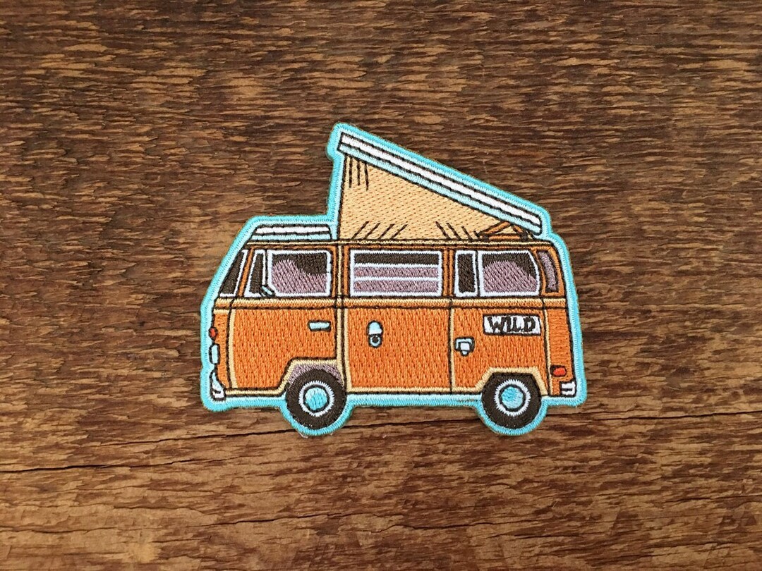 Camper Van Patch, Explore Patch, Single Embroidered Patch With Iron-on ...
