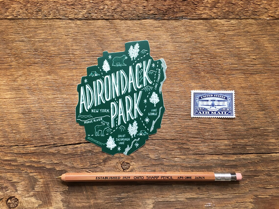 Adirondack Park Sticker Adirondack State Park Sticker Bumper - Etsy