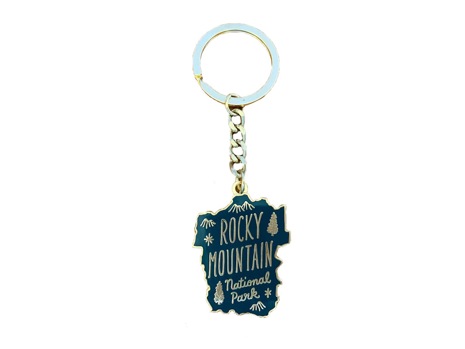 Rocky Mountain Enamel Keychain Rocky Mountain National Park - Etsy